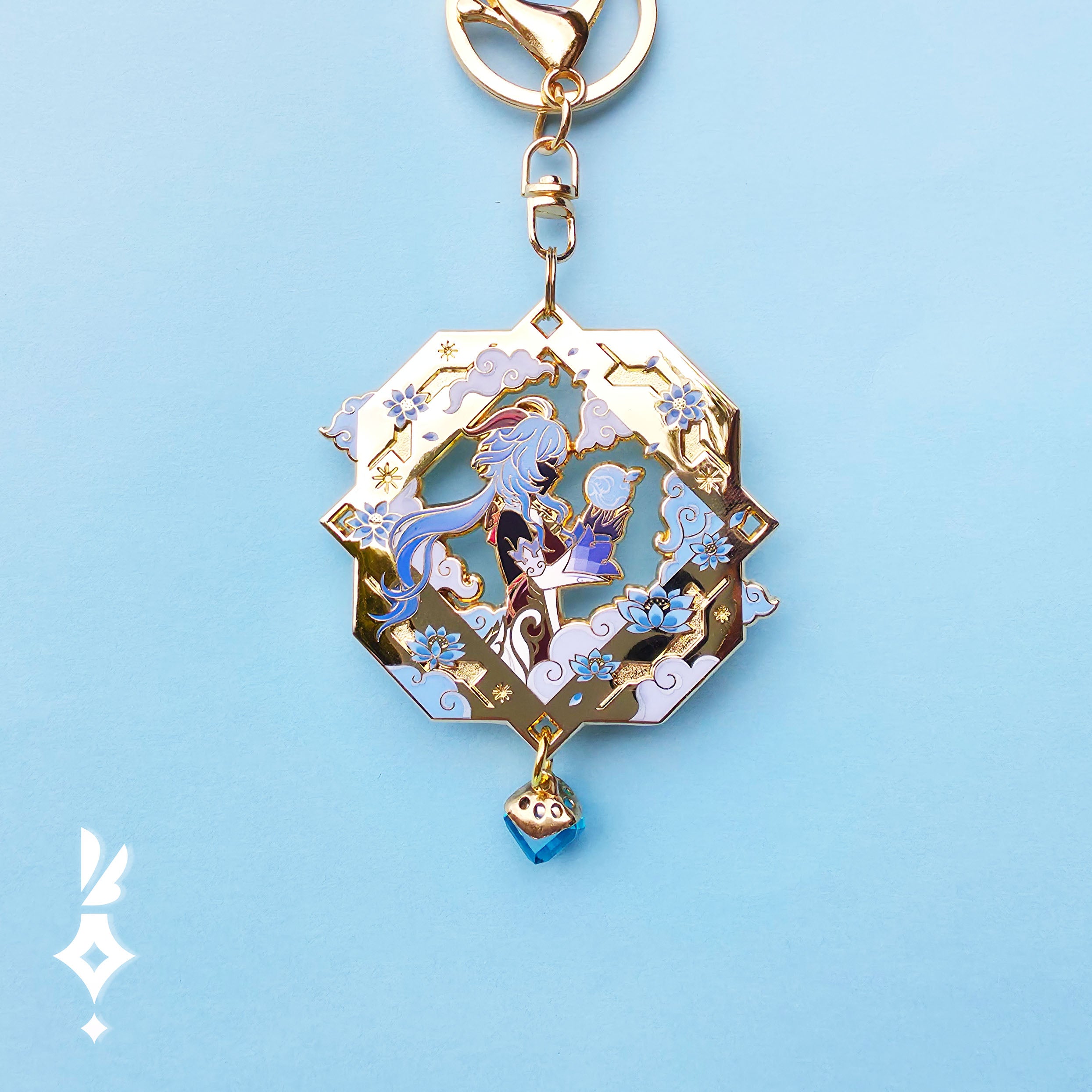 Genshin・Ganyu Vision Pin Keychain – Vin Crows