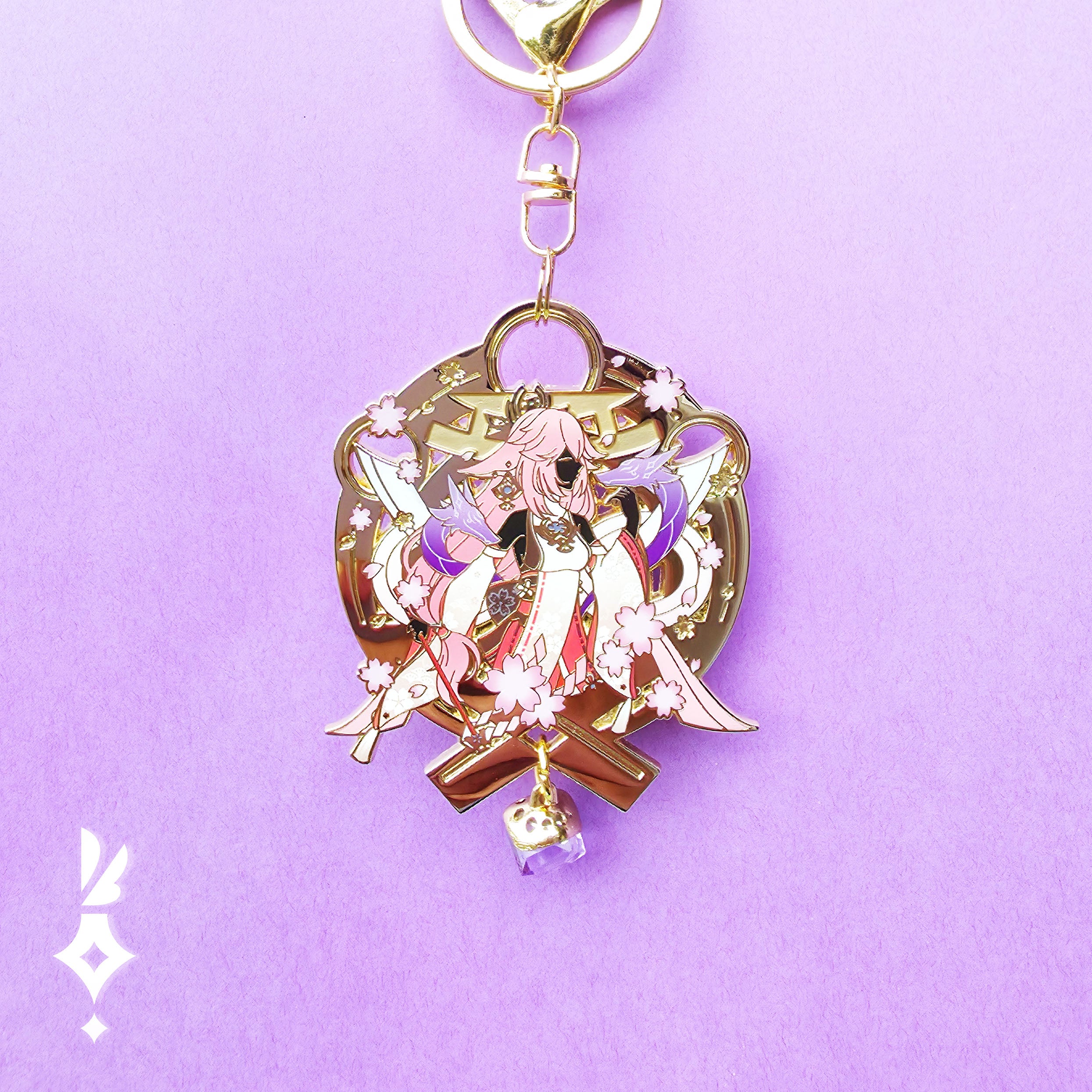 Genshin・Yae Miko Vision Pin Keychain – Vin Crows